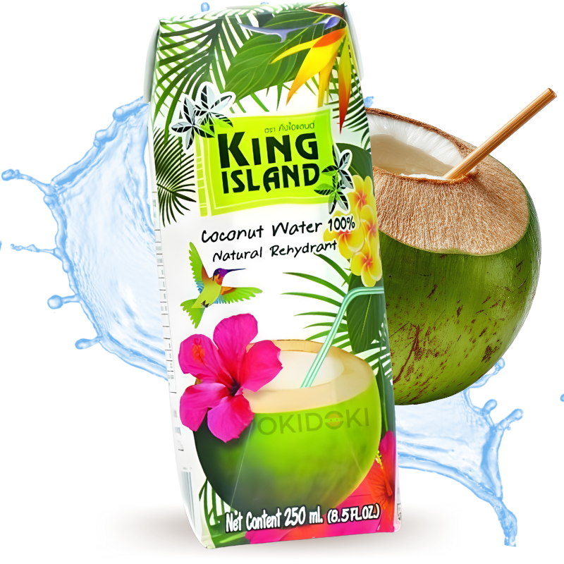 King Island Bebida de Agua de Coco 250ml | OKIDOKI Asian Market