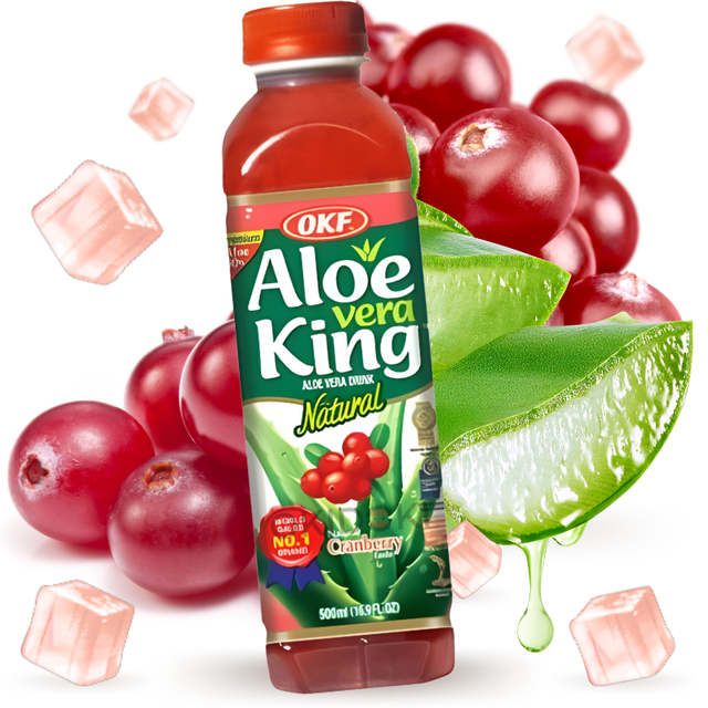 OKF Aloe Vera King Bebida Sabor Arando 500ml | Mercado Asiático OKIDOKI ...