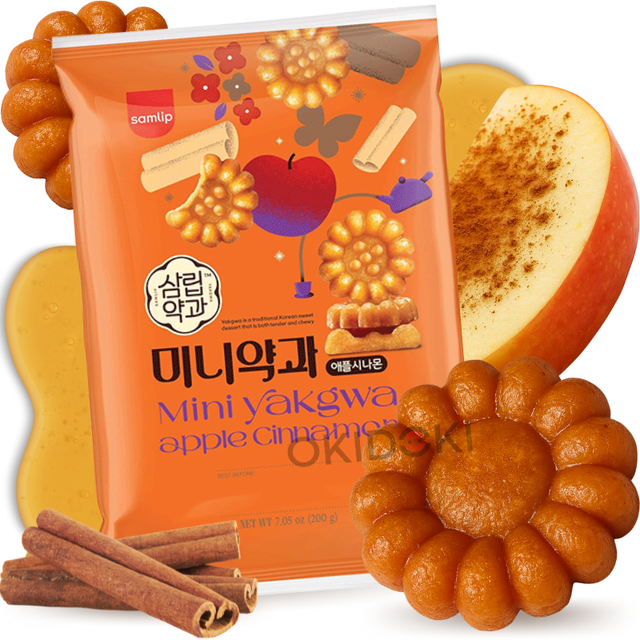 Samlip 迷你药果（韩式传统点心）苹果肉桂味 200g | OKIDOKI 亚洲超市 – OKIDOKI Asian Market