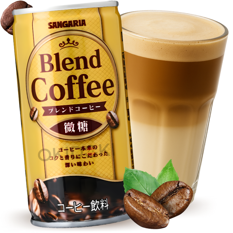 Sangaria Japanese White Coffee (Less Sugar) 185g | OKIDOKI Asian Market