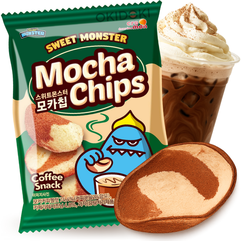 Sweet Monster Chips de Moca 60g | OKIDOKI Asian Market