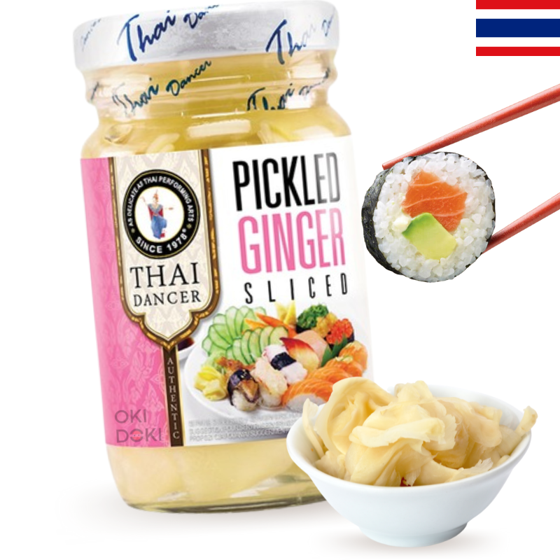 Thai Dancer Encurtidos de Jengibre para Sushi (Halal) 100g – OKIDOKI ...